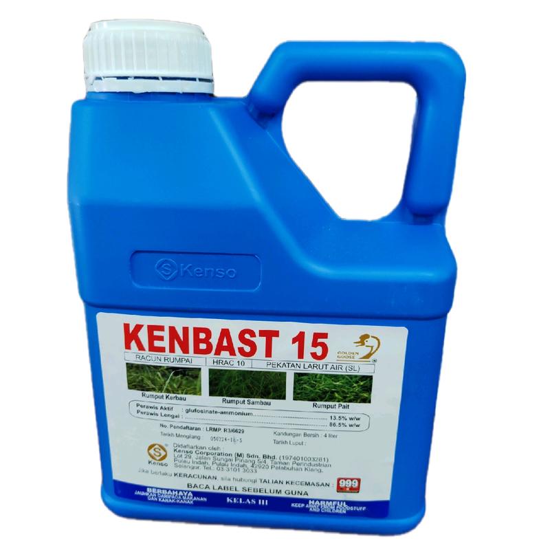 Kenso Kenbast 15 Racun Rumput Glufosinate Ammonium 13.5% 4Liter ...