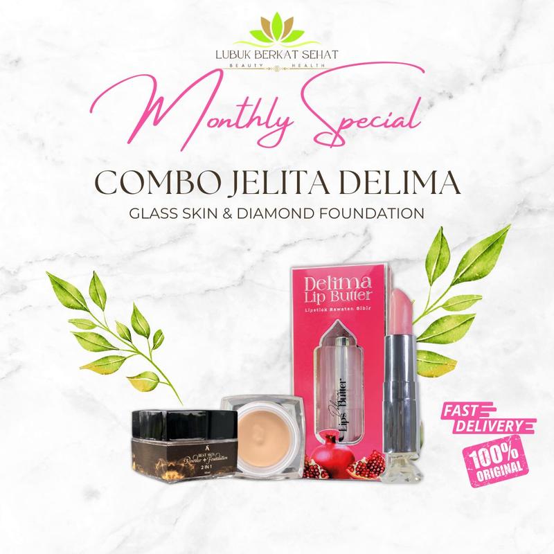 DHERBS COMBO BEST SKIN FOUNDATION + DELIMA LIP BUTTER make u - TikTok ...