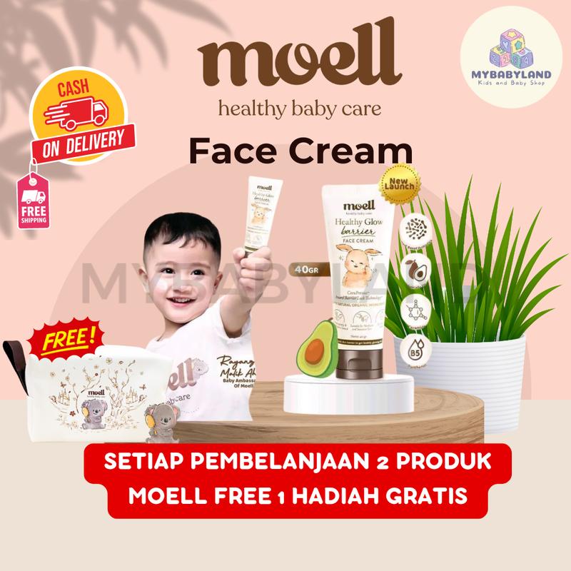 MOELL FACE CREAM 40 ml | Healthy Glow Barrier Face Cream - Pelembab ...