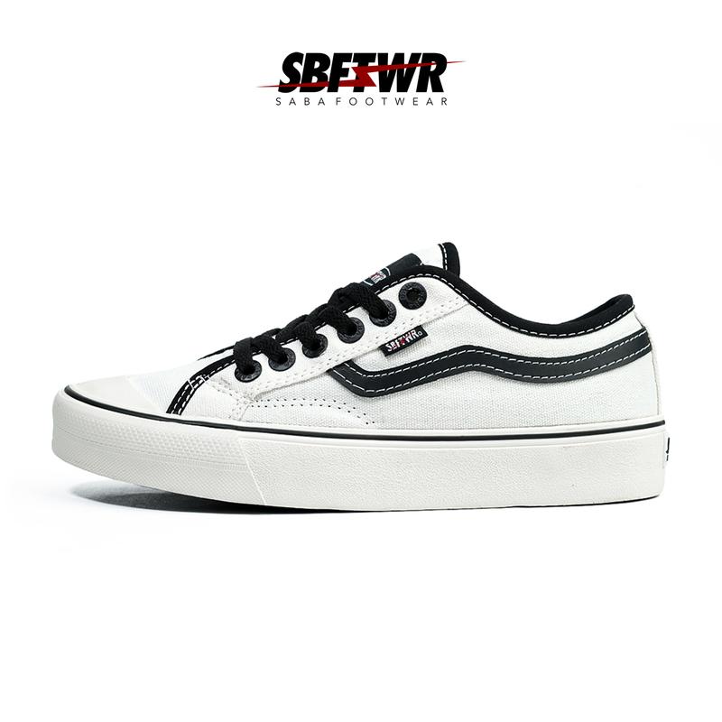 SABA Veloz Off White Black- Sepatu Sneakers Sepatu Kasual Pria Sepatu ...