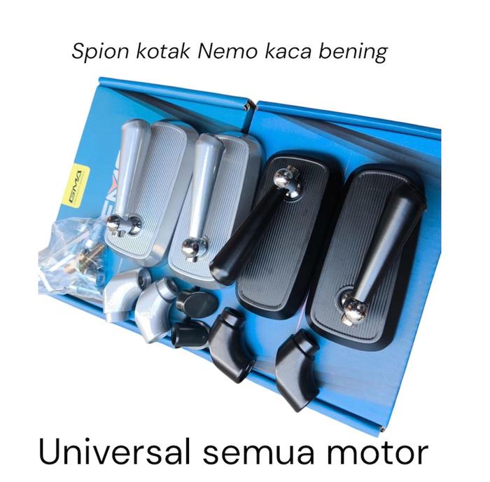 Jual Spion Nemo Kotak Original Universal - Kaca putih Mirror Anti Silau ...
