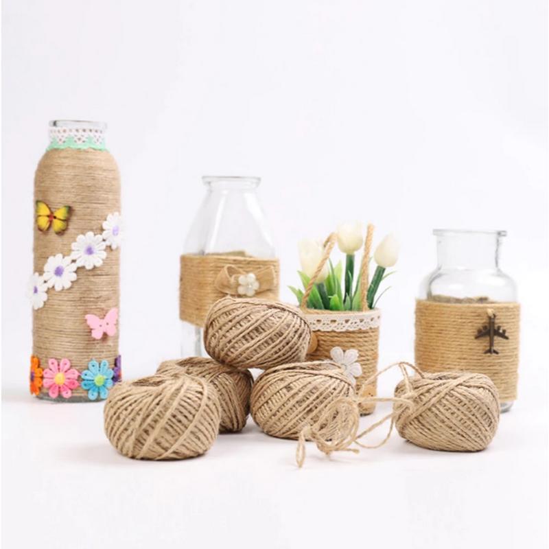 Tali Guni Jute Coklat Natural – Untuk DIY, Kraft, Projek Handmade ...