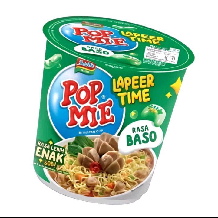 Pop Mie Mie Kuah Instan Cup Rasa Bakso Lapeer Time Rasa Baso Lebih Enak ...