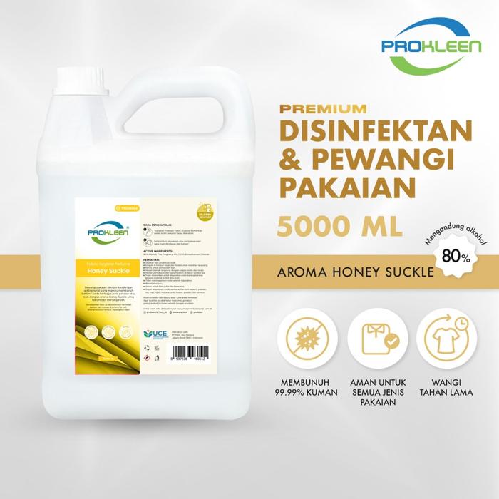 Jual Fabric Spray Antibacterial Parfum Laundry Grade A PREMIUM 5L - Red ...