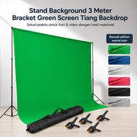 Promo Stand Background 3 Meter Bracket Green Screen Tiang Backdrop - SB ...