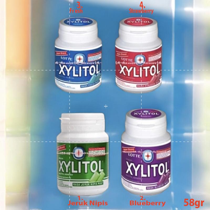 Lotte Xylitol 58gr Permen Mint Rasa Freshmint Stroberi Jeruk Nipis ...