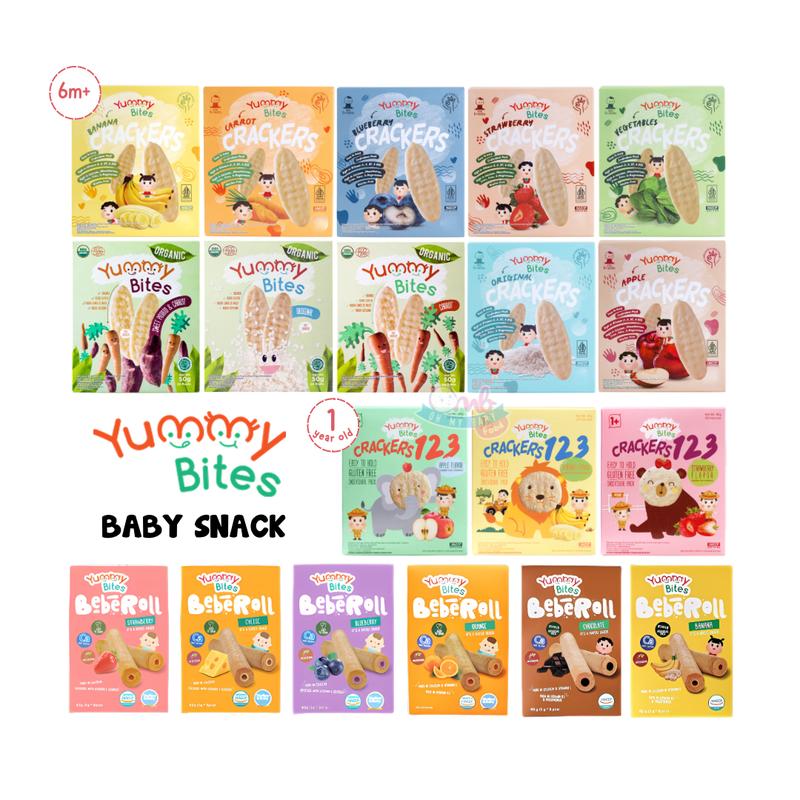 YUMMY BITES BEBEROLL AND RICE CRACKERS BABY 6months+ Snack Babies ...