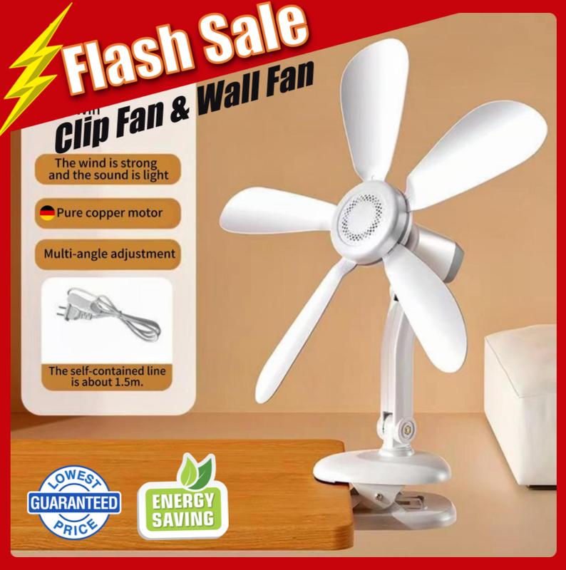 (Flash Sale) Portable Clip Fan Mini Fan Clip Electric Fan Desk - TikTok ...