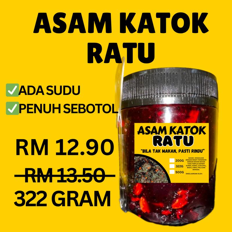 ASAM KATOK RATU 322GRAM PENUH SEBOTOL Dried Food Snack - TikTok Shop ...