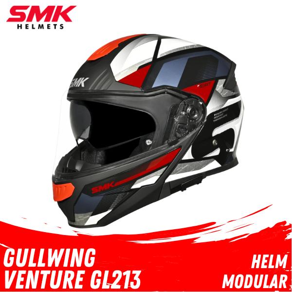 Jual HELM SMK GULLWING GL213 VENTURE HELM MODULAR FLIP UP MOTOR SNI ECE ...