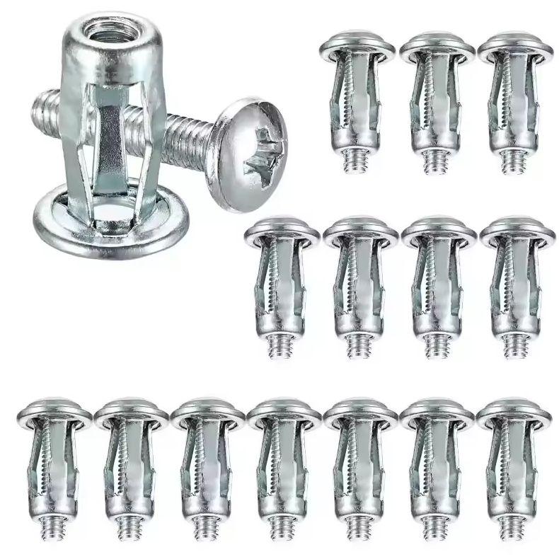 Expansion Screw Petal Screw Jack Nuts Rivet Lock Fischer 50 PCS M4-M6 ...