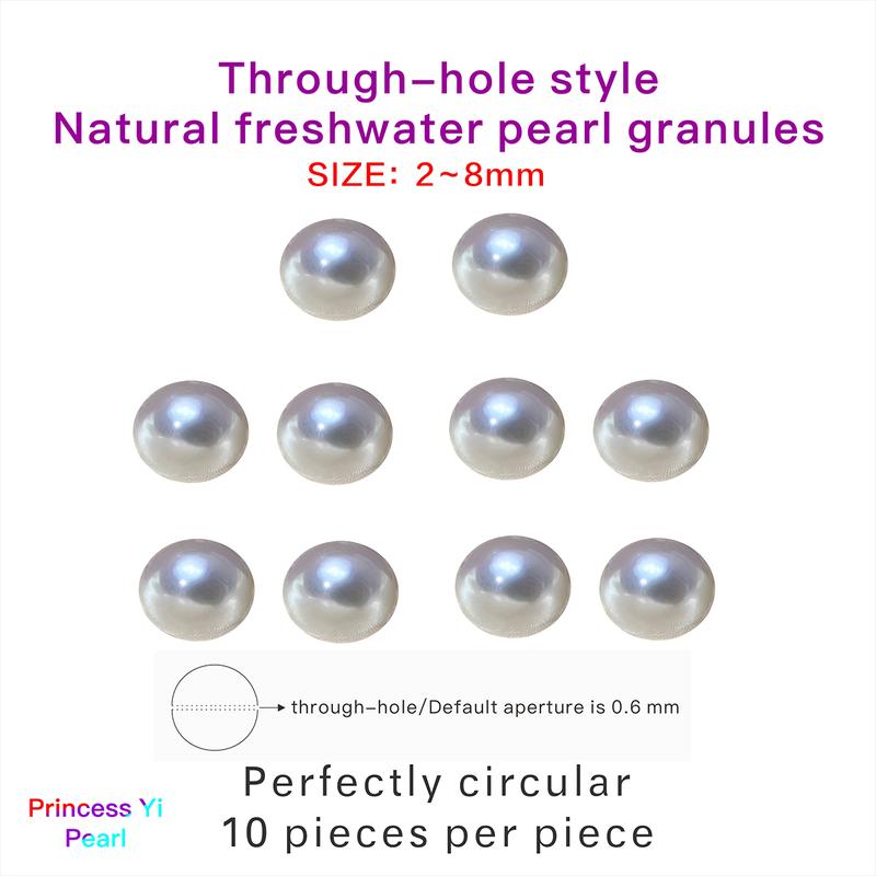 Natural freshwater pearls with full holes through holes natural ...