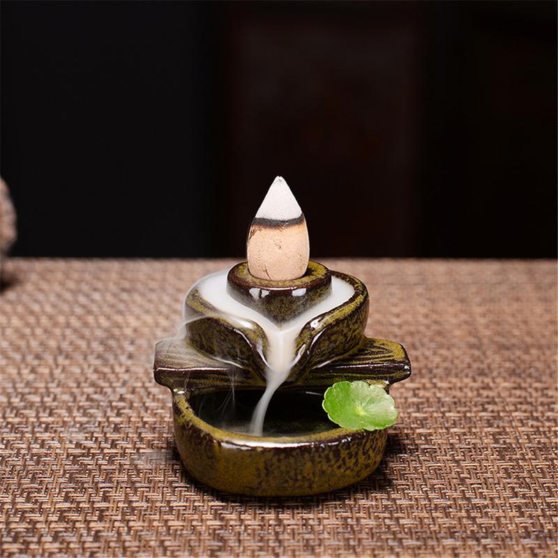 Backflow Incense Burner Spa Incense Cone Burner Incense Stic - TikTok ...