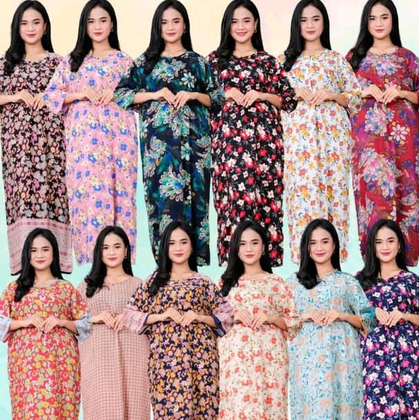 Daster Rayon SMK Shaziaa Motif - Model A HomeDress Modern - TikTok Shop ...