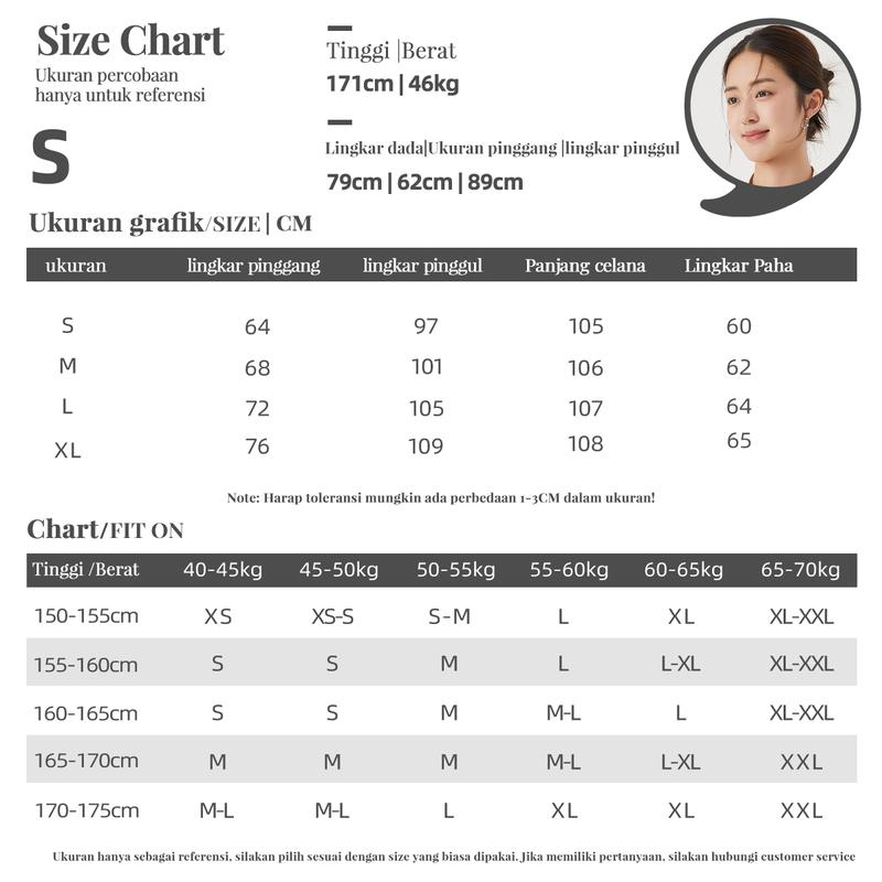 Nonmoi - Sandra Celana Wanita Casual Kulot - Shop | Tokopedia