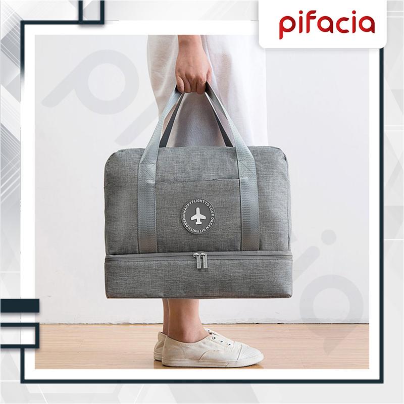 PIFACIA Tas Travel Model Korean Hand Carry 2 Sisi Tempat Barang - Shop ...