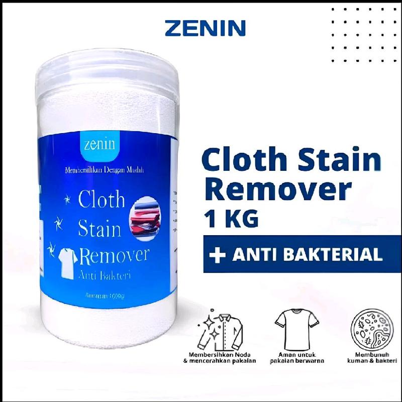ZENIN Cloth Stain Remover 1KG Anti Bakteri, Penghilang Noda Membandel ...
