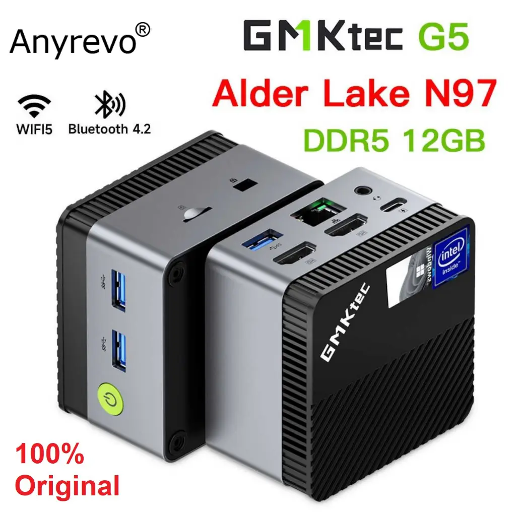 มินิพีซี, gmk G5 NUCBOX, ระบบ Intel N97, หน้าต่าง 11 Pro, DDR5 4800MHz ...