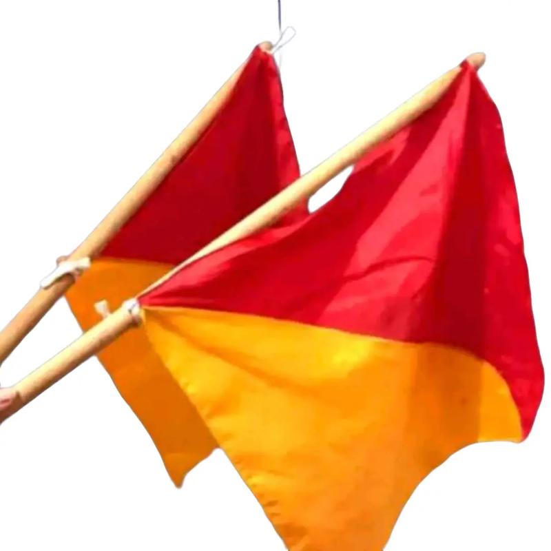1 pasang bendera semaphore plus stik 60cm - Shop | Tokopedia