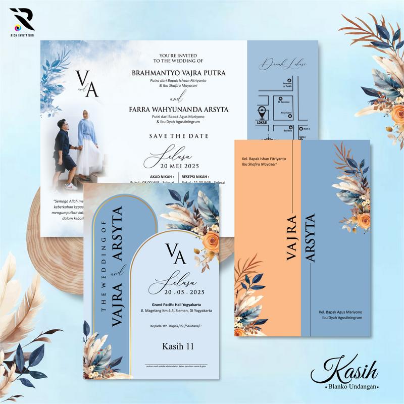 ( 50 PCS ) CETAK UNDANGAN PERNIKAHAN BLANKO FULLCOLOUR FOTO - Shop ...