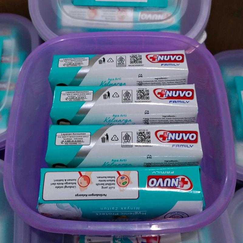 NUVO SABUN GRATIS BOX MAKAN SIANG 1 Box Isi 4 pcs Sabun Batang Nuvo 72 ...