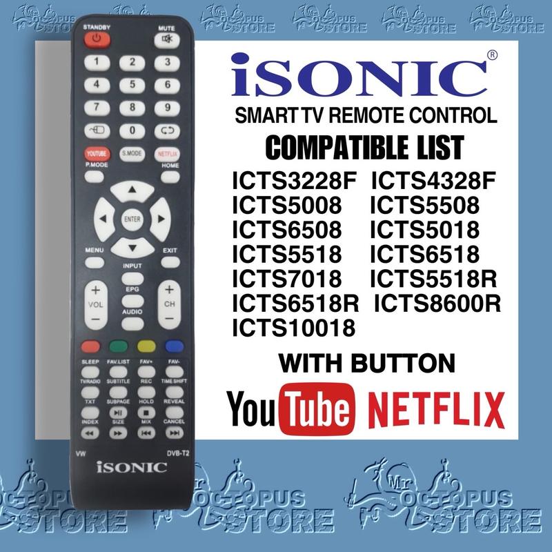 Isonic Smart Tv Remote Control Original - TikTok Shop Malaysia