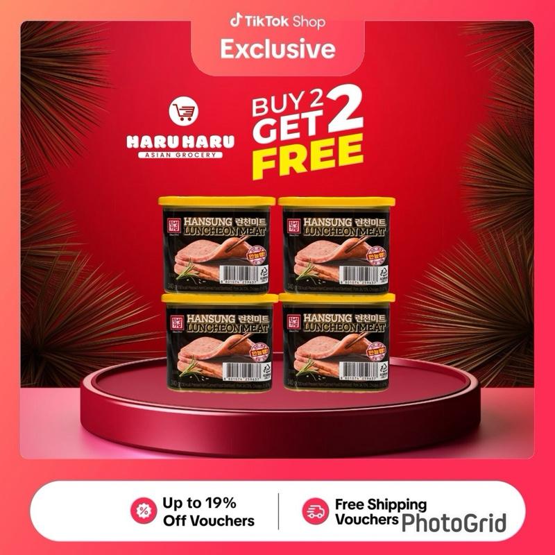 HARU HOT PROMO! { BUY 2 TAKE 2 } Hansung Luncheon Meat 340g (2027 ...