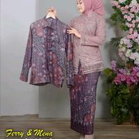 Promo Setelan Kebaya Couple Modern Sintia Baju Kondangan Suami Istri ...