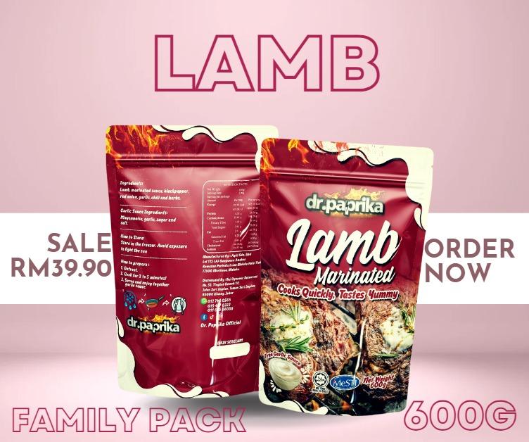 KAMBING PERAP FROZEN 600G DR.PAPRIKA - FAMILY PACK - TikTok Shop Malaysia