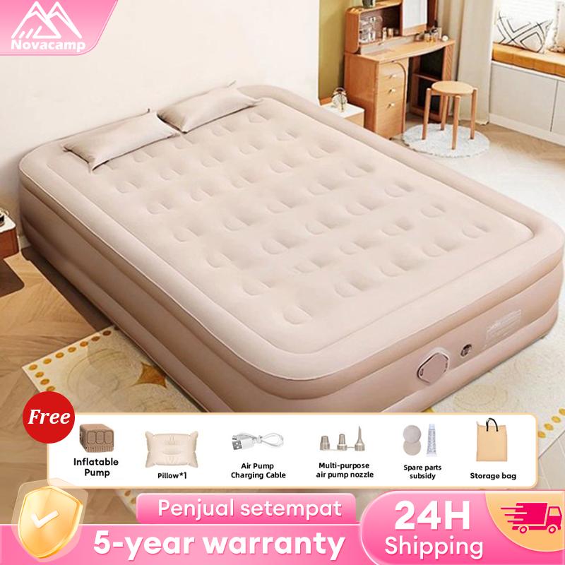 Air Mattress 40cm 2M Tilam Angin Auto Pump Outdoor Double Inflatable ...