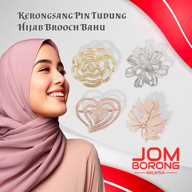 Kerongsang Bahu Pin Tudung Shoulder Brooch Jarum Peniti Taja - TikTok ...