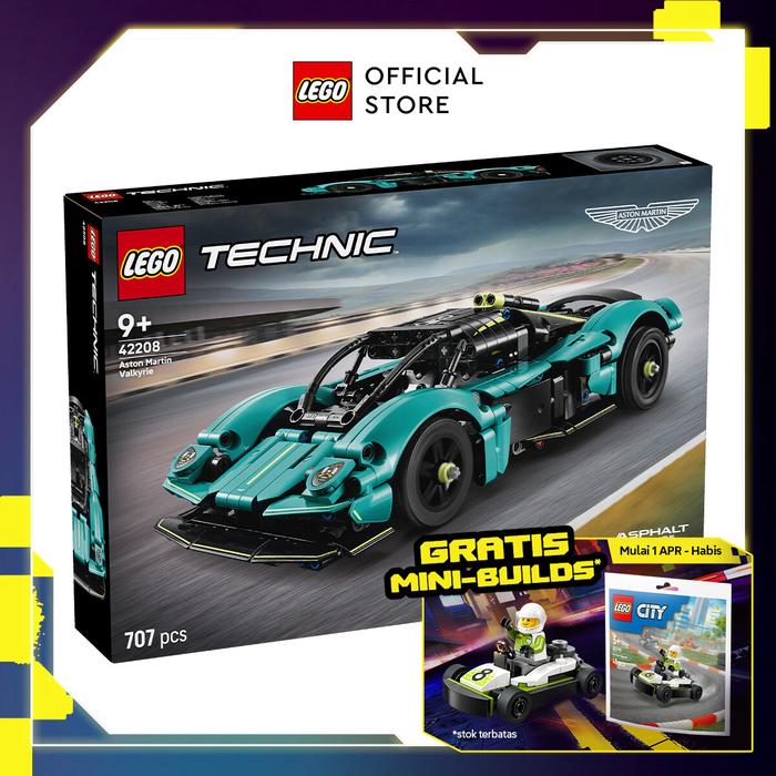 Promo LEGO Technic 42208 Aston Martin Valkyrie (707 Pieces), Building ...