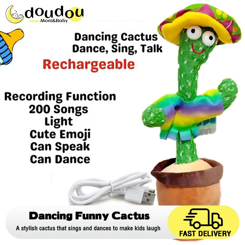 Cactus Toys USB Rechargeable Dancing Toys Can Learn To Talk Dance ...