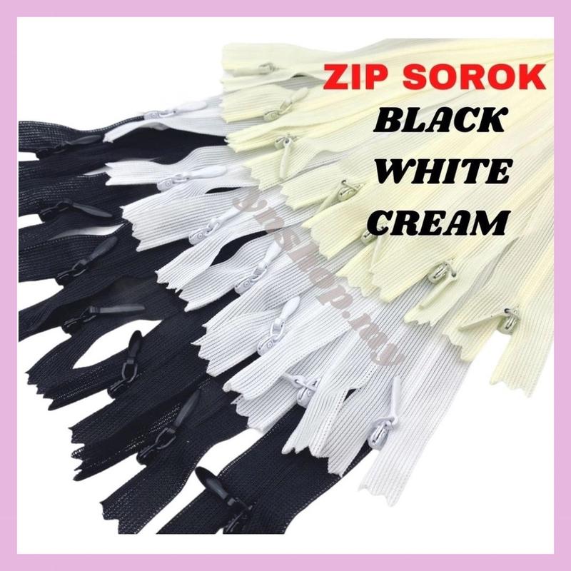 12pcs6”—22” Zip Sorok Zip Susut Zip Sembunyi Invisible Zip - TikTok ...