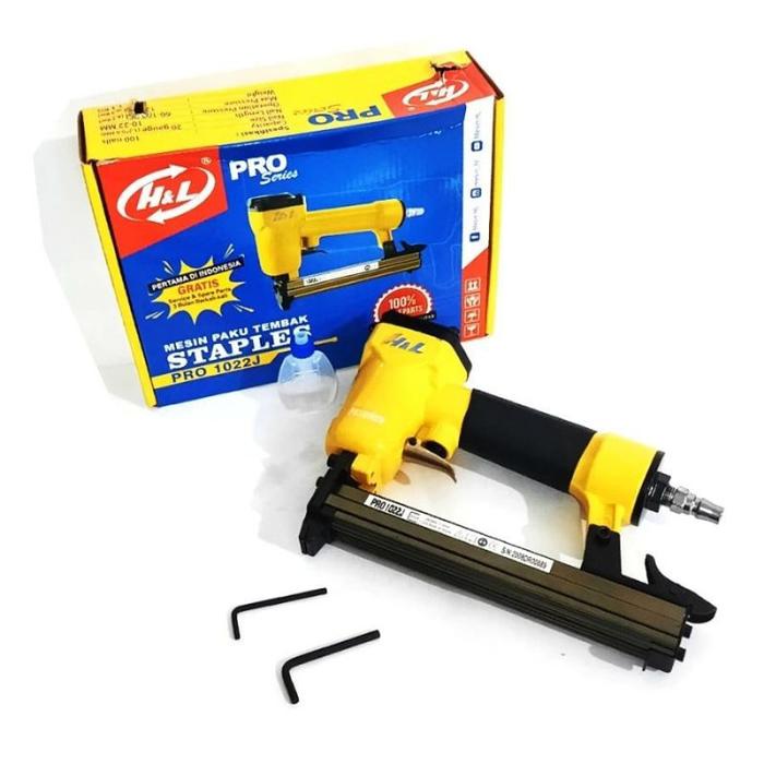 Jual Gun Staples Paku Tembak H&L Pro Type F30/1022J I Dan U Air Nailer ...