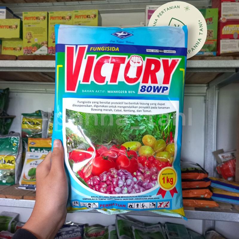 FUNGISIDA VICTORY 80WP – PENGENDALI DAN PEMBASMI PENYAKIT TANAMAN 1KG ...