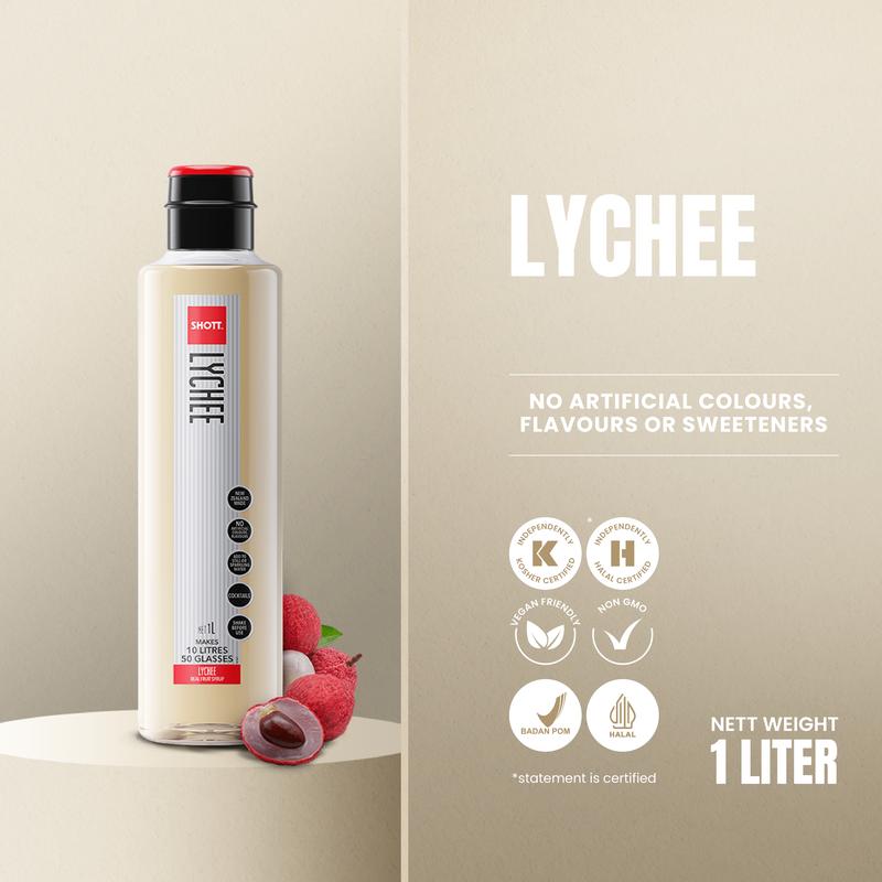 Sirup Leci - Lychee Syrup - SHOTT - NZ - Alami - Pengganti Monin - Shop ...