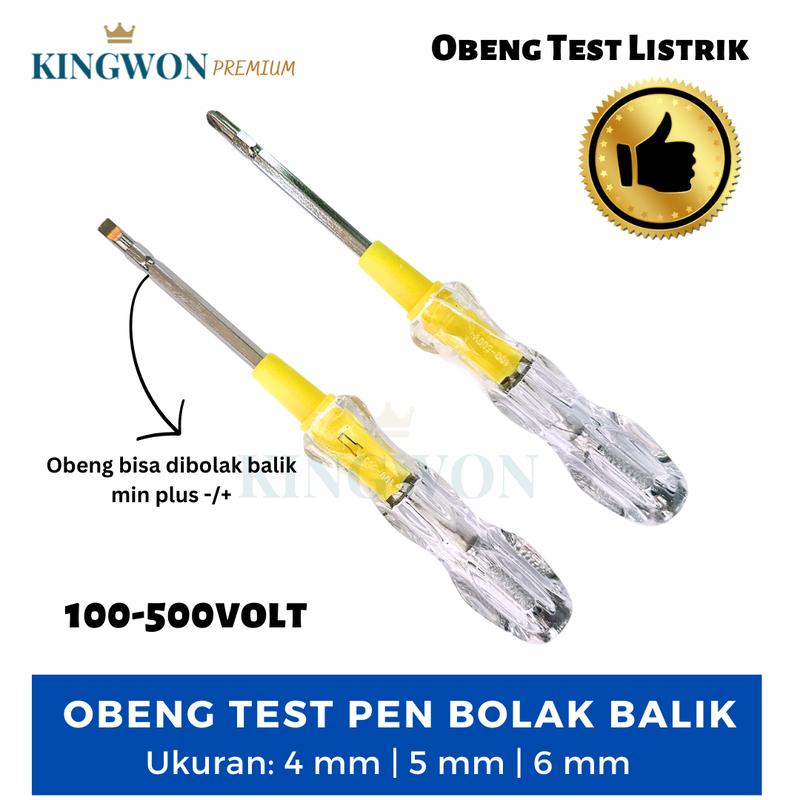 Obeng Tespen Test Pen Listrik Testpen Obeng Listrik Screwdriver - Shop ...