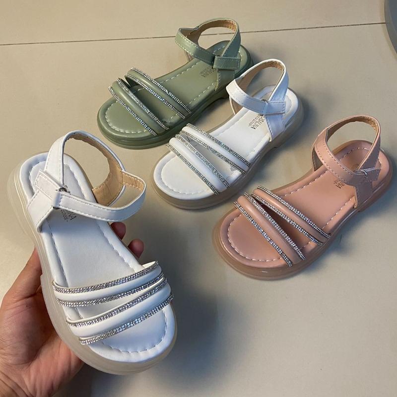 2024 Children's versatile simple sandals magic buckle soft bottom ...