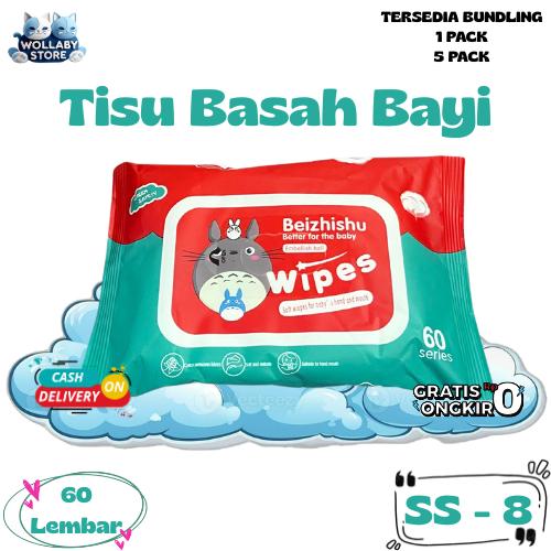 Tisu Basah Bayi Bundling 1pack & 5pack Promo Murah Tissue Baby Makeup ...
