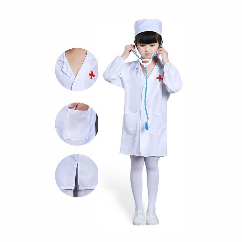 GV Set With Cap Doctor Nurse Uniform Fun Occupation Role Pretend ...
