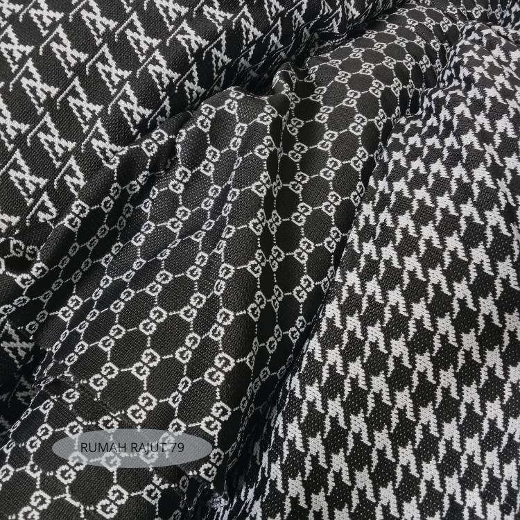 KAIN RIB MOTIF POLYESTER/Bur rajut panjang 50cm lebar -+84cm/kain ...