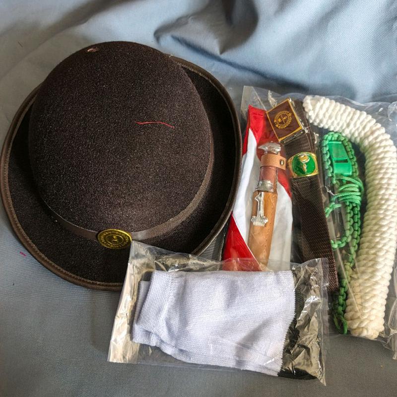Set Siaga Plus Topi Boni Plus Kaos Kaki SD SMP SMA dengan Pluit Hijau ...