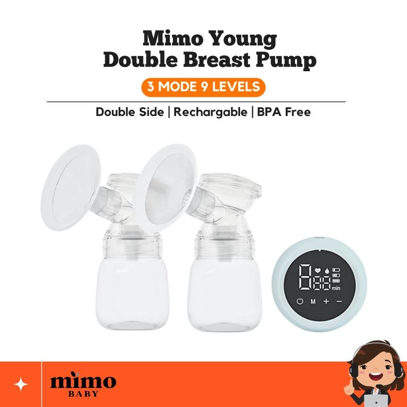 Mimo Young Double Breast Pump 3 Mode 9 Level | For Breast Feeding ...