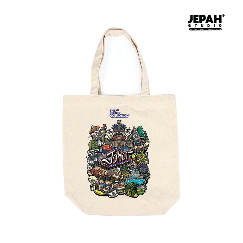 Totebag Wan Jepah X The Johor Collection - TikTok Shop Malaysia