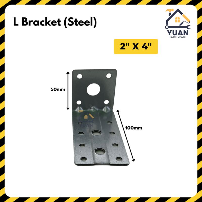 2"x4" L-Bracket | C Channel Bracket | L Bracket Besi Atap | Siku ...