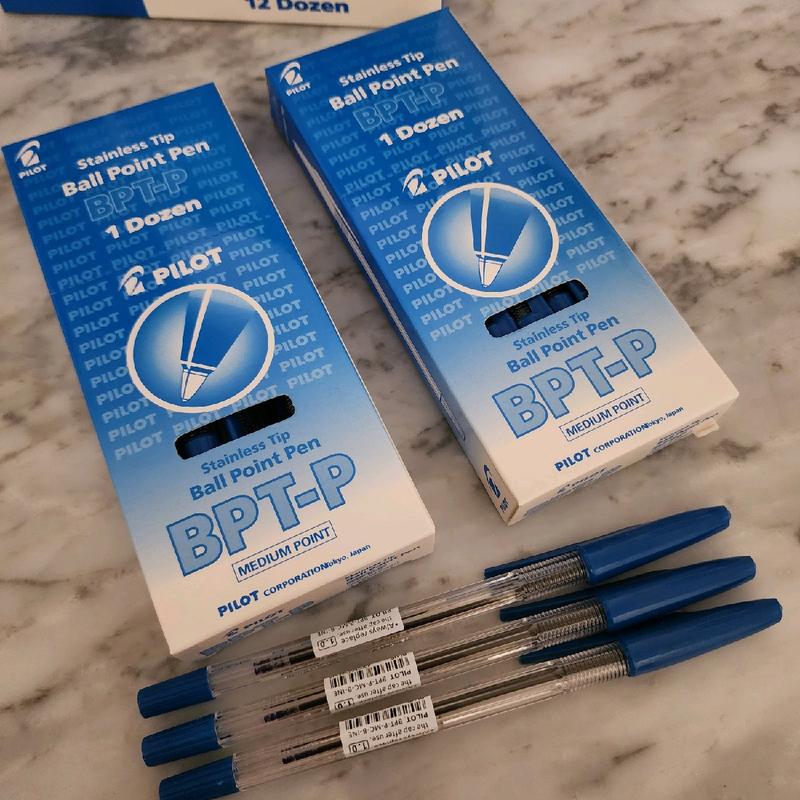 Pulpen Bolpoint Pilot BPTP WARNA BIRU isi 12 Pcs - Shop | Tokopedia