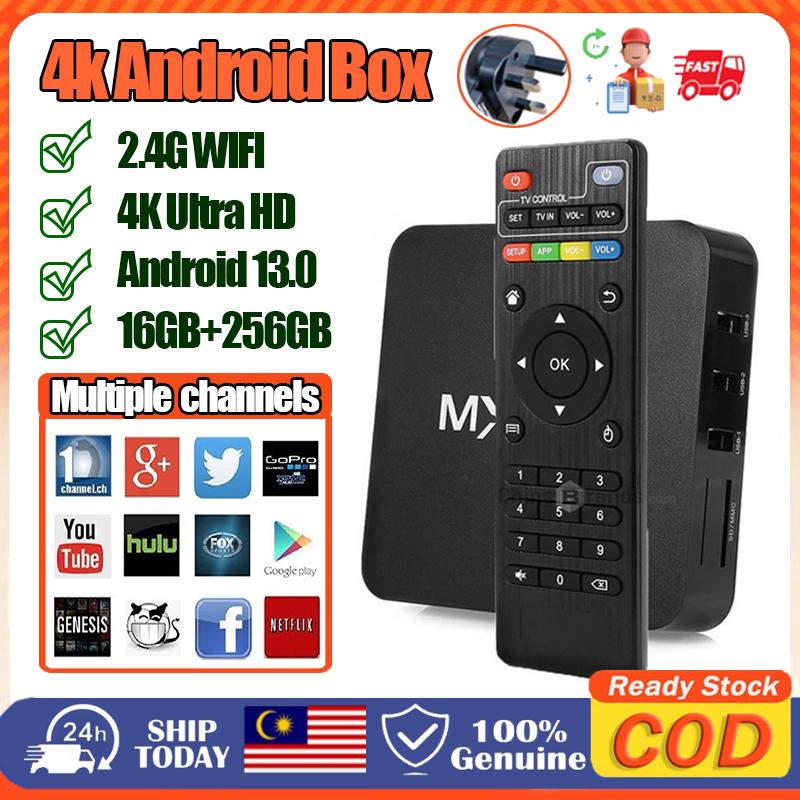【Local shipment】MXQ PRO Smart TV Box 4K HD 16+256GB 2.4GHz/5 - TikTok ...