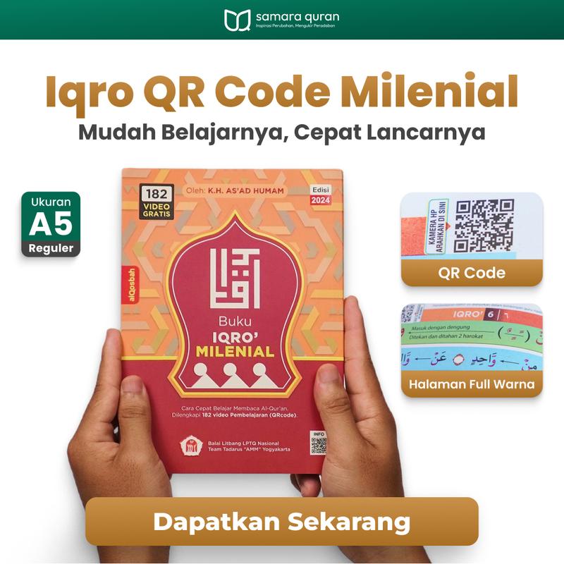 Iqro Milenial QR Code A5 (6 Jilid) Dengan Fitur Video Pembelajaran ...