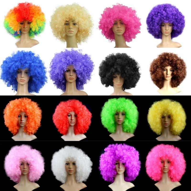Makeup Party Funny Wig Halloween Party Afro Wigs Big Curly Hair ...